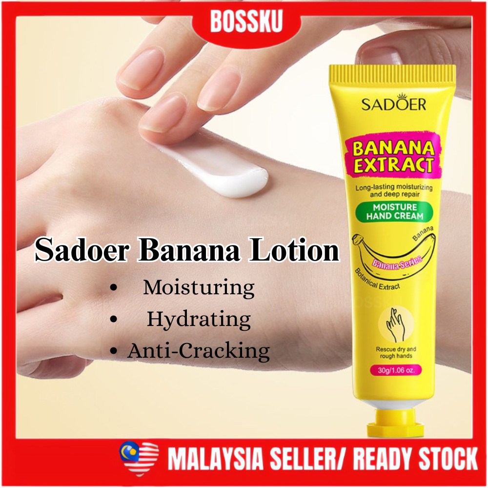 Bossku Sadoer Banana Hand Cream Krem Tangan Wangian Hand Lotion ...