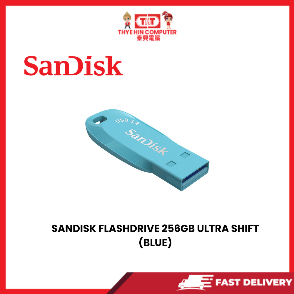 SANDISK FLASHDRIVE 256GB ULTRA SHIFT (BLUE) | Shopee Malaysia