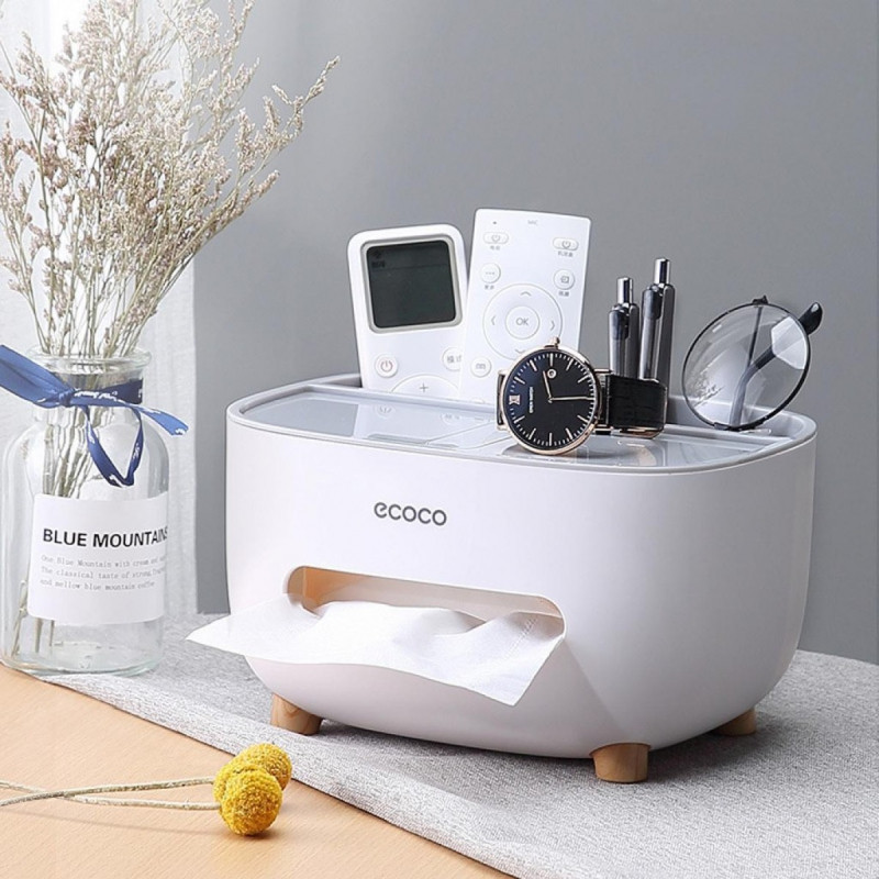 Household Tissue Box Multifunctional Remote Control Storage Box Living ...