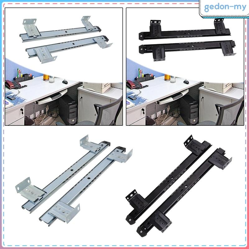 [GedonMY] Keyboard Drawer Tray Slide Rail Rails Rack Set Sliding ...