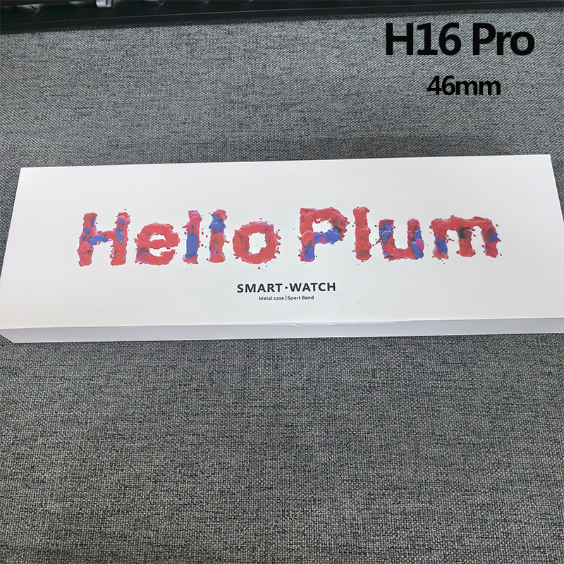 2025 H16 Pro AMOLED Smart Watch Hello Plum Sersies 10 Men DeepSeek Photo Album Smartwatch 46mm ...