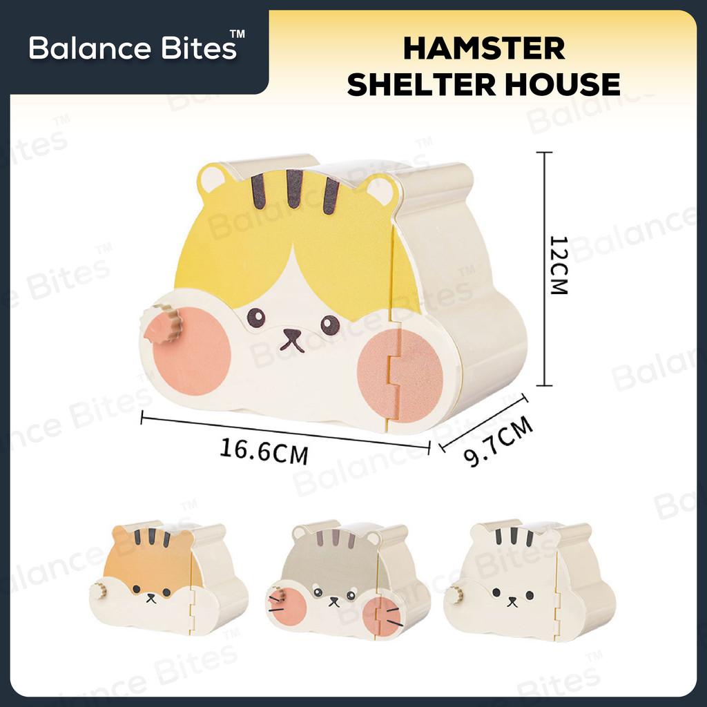 Cartoon Magnetic Hamster Hideout House Side Opening Cage for Syrian ...