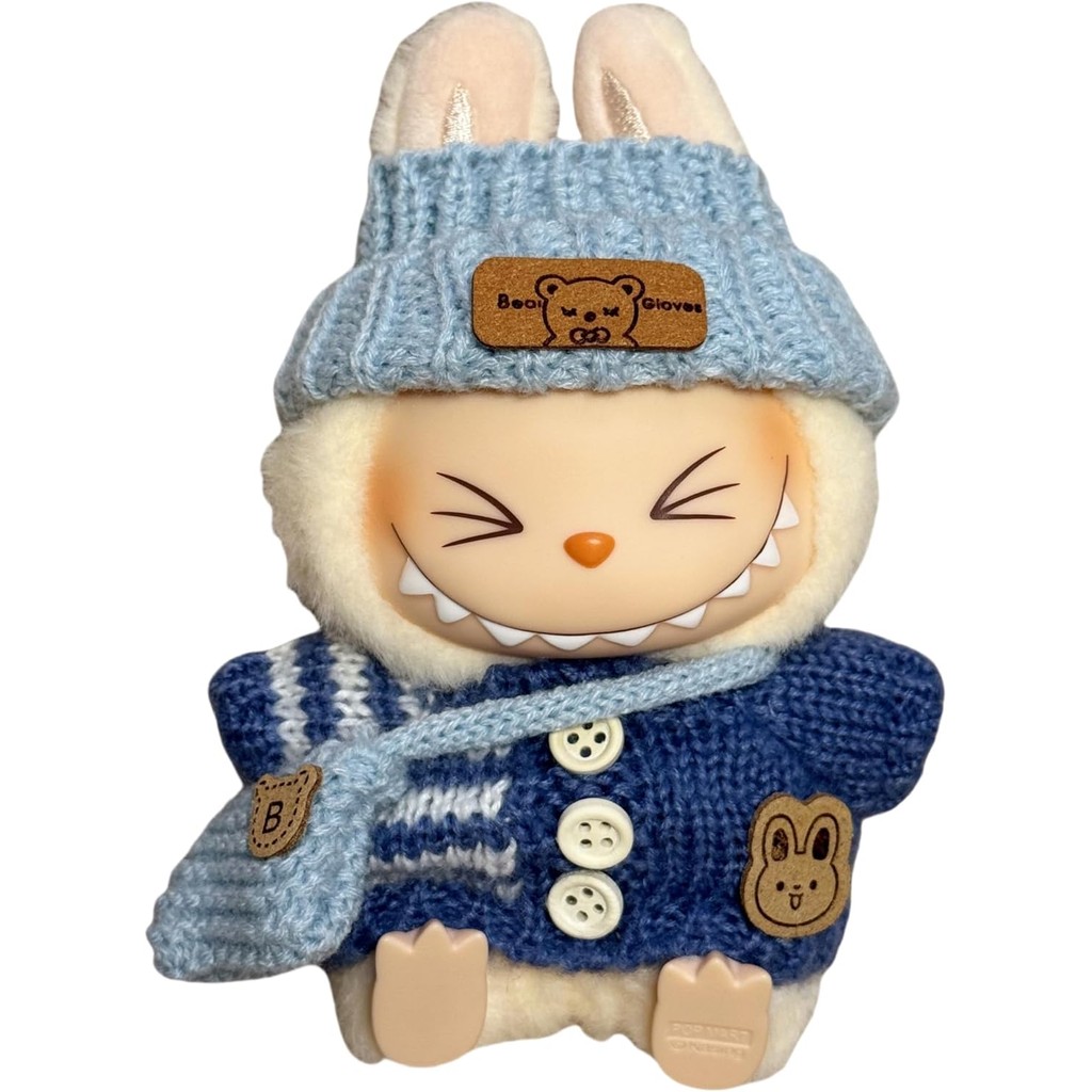 Labubu Clothes for Doll(NO Doll) - Handcrafted Crochet 3-Piece Set for ...