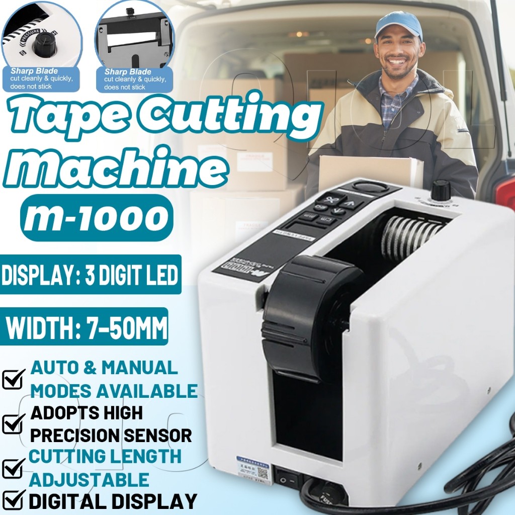 M-1000 Automatic Tape Cutting Machine Paper Cutter Tape Dispenser ...