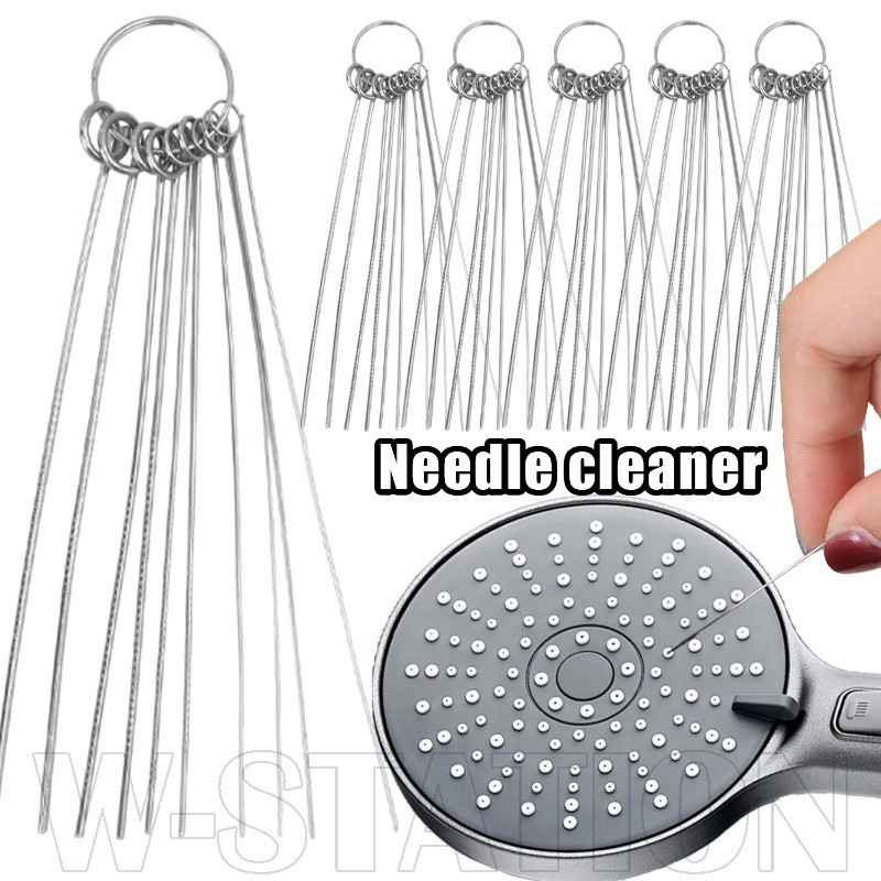 10Pcs Shower Head Stainless Steel Cleaning Needle - Universal - Shower ...