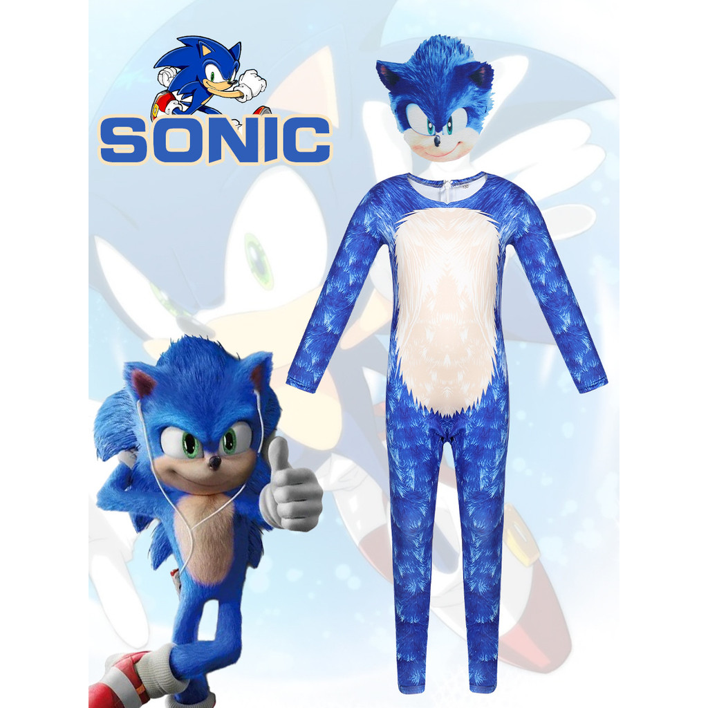 sonic costume sonic costume for kids sonic the hedgehog costume sonic cosplay | Shopee Malaysia