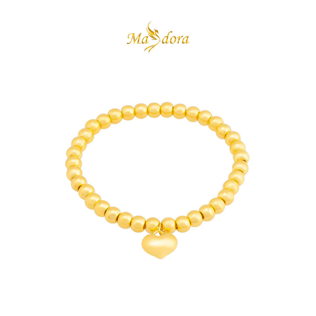 MASDORA 999 Gold Bracelet Rantai Tangan Emas ~ Stretchable Fluffy Love ...