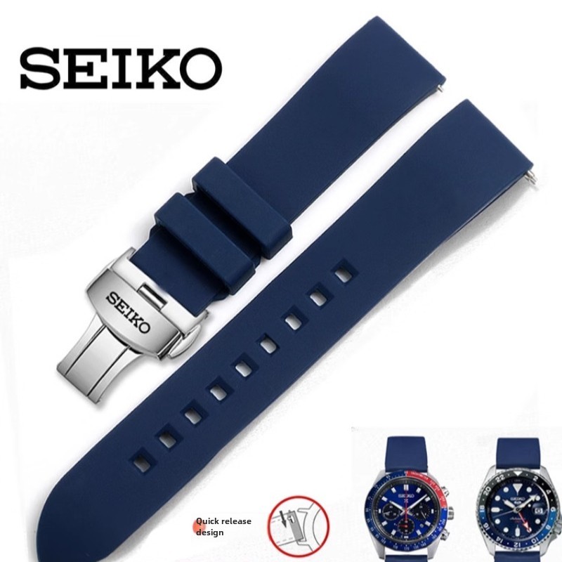 18/19/20/21/22mm Rubber Strap for Seiko Watch Band Seiko Silicone Soft ...