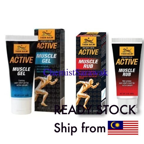 TIGER BALM ACTIVE MUSCLE GEL / RUB Msucle Sprain 60g | Shopee Malaysia