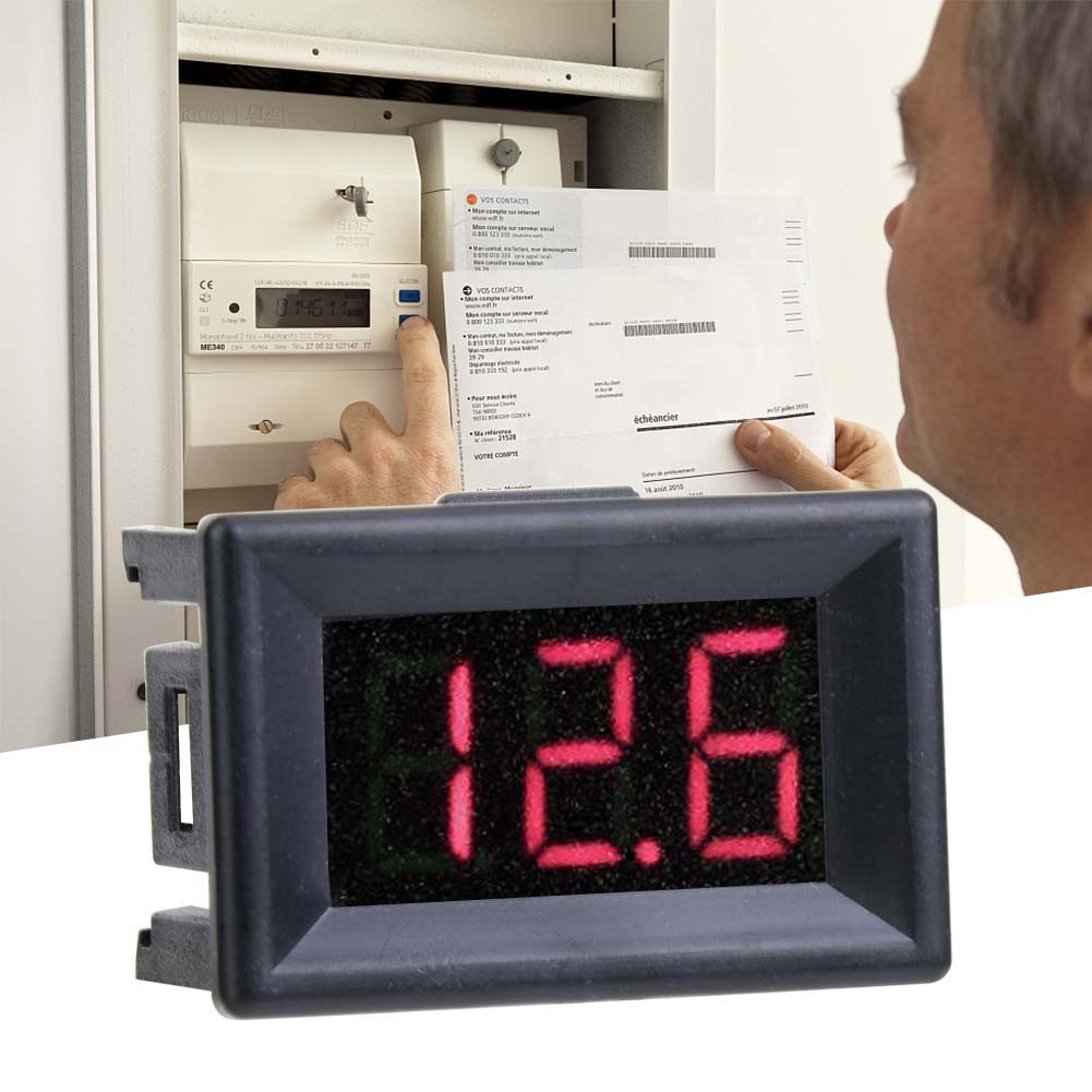 Sinhopsa Voltmeter High Precision Dc Voltage Meter Digital Led Display ...