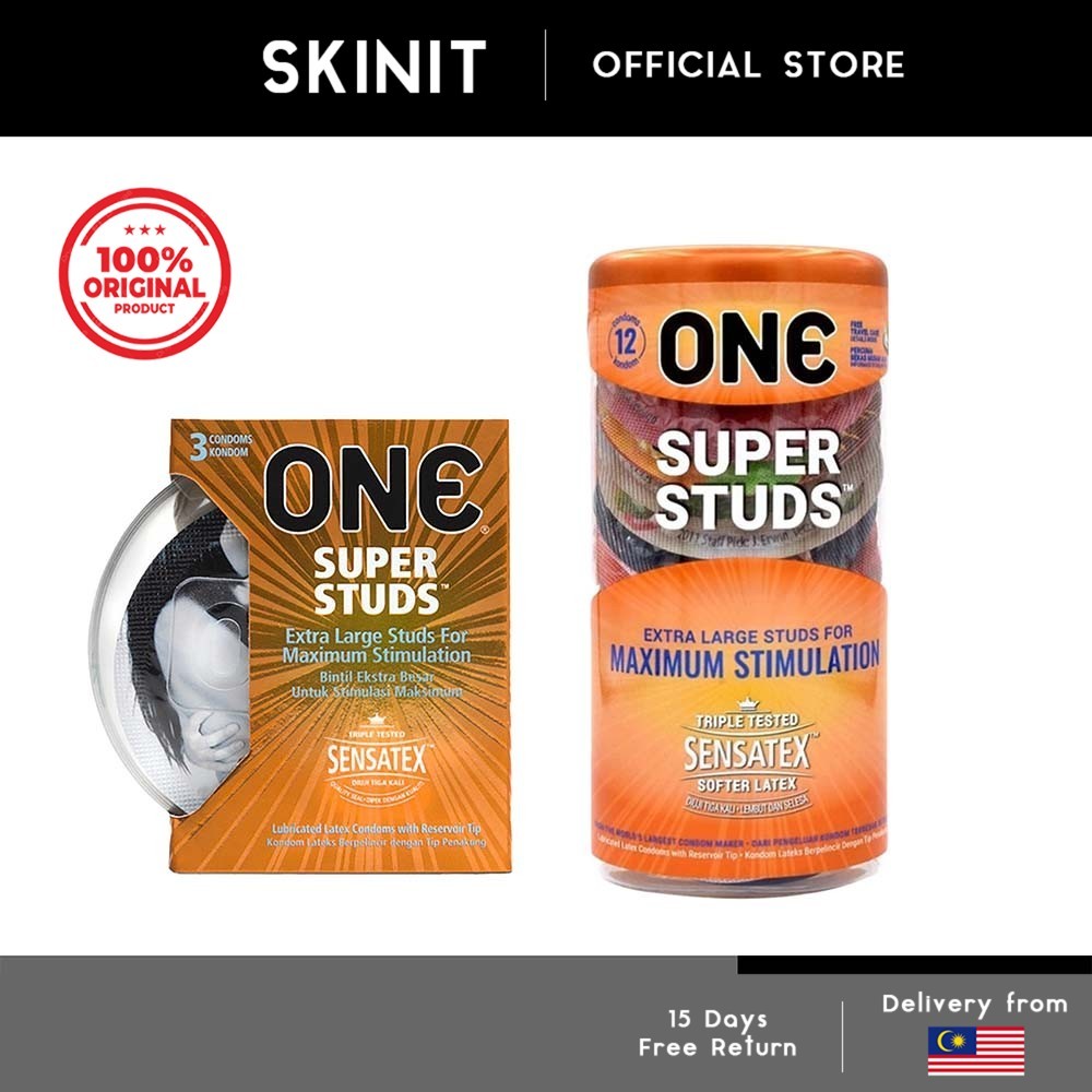 ONE Condom Super Studs (Dotted) 3pcs / 12 pcs | Shopee Malaysia