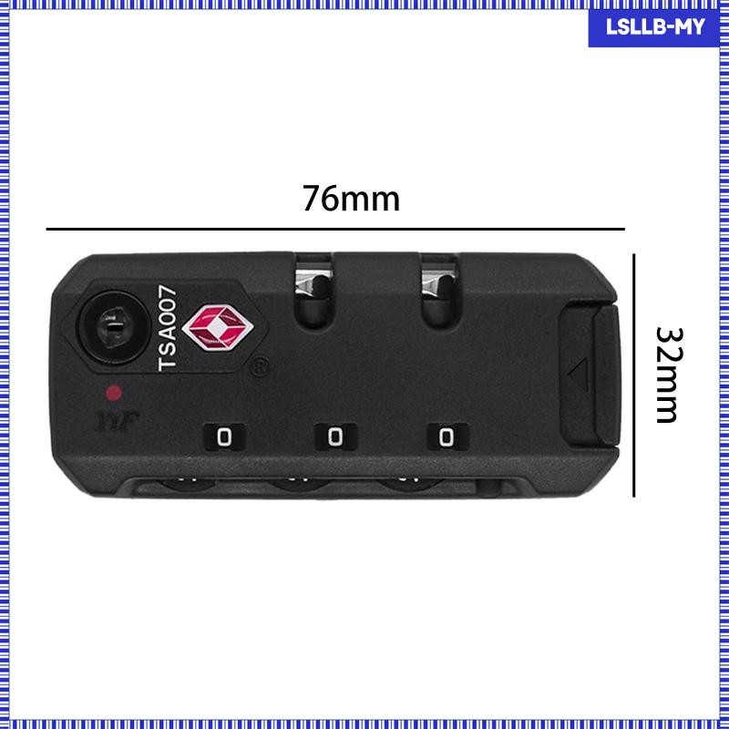 [LsllbMY] 002 Luggage 3 Digit Combination Lock Suitcase Bag Code Lock ...