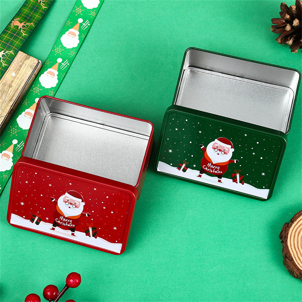 Christmas Gift Cookie Boxes Tin Holder Boxes Unique Gift Card Tin Boxes ...