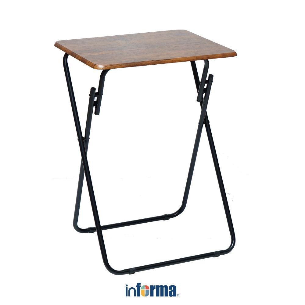 Informa Wolby Folding Table - Chocolate Folding Table Foldable Study ...