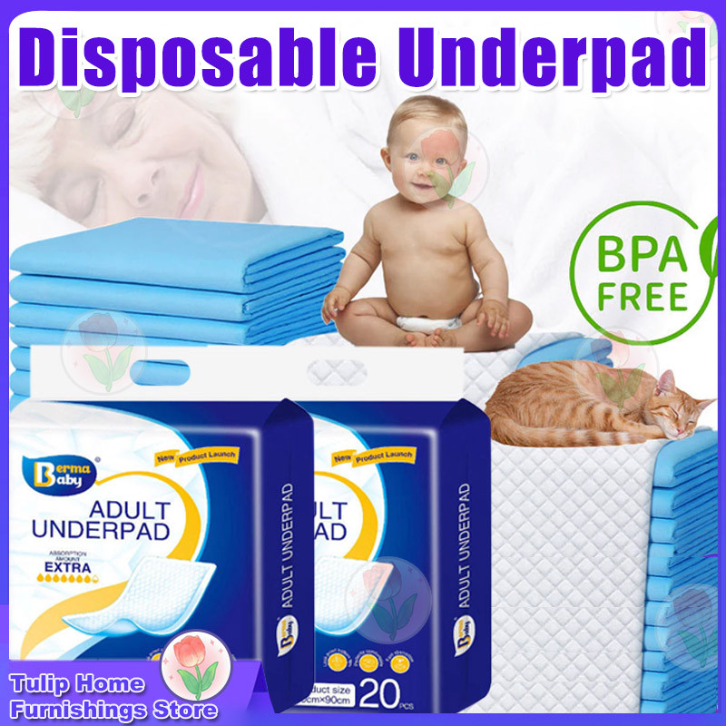 Disposable Underpad Breathable Changing Pad Super Absorbent Pelapik ...