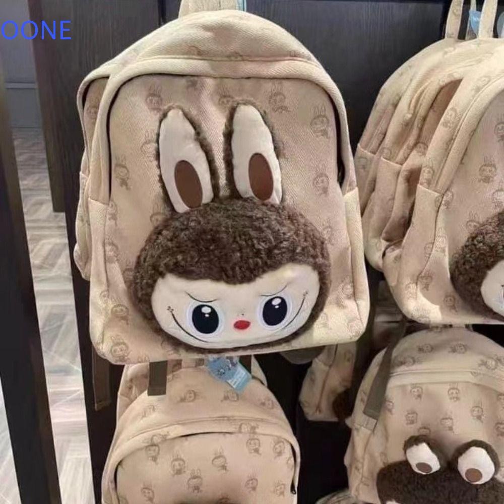 OONE Labubu Shoulder Backpack, Large Capacity Zipper Students Labubu ...