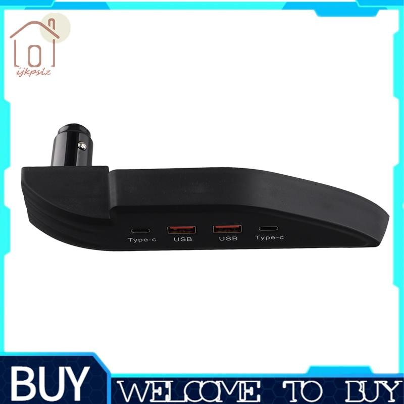 Car USB Type-C Splitter Adapter Fast Charger Shunt HUB Docking Station ...