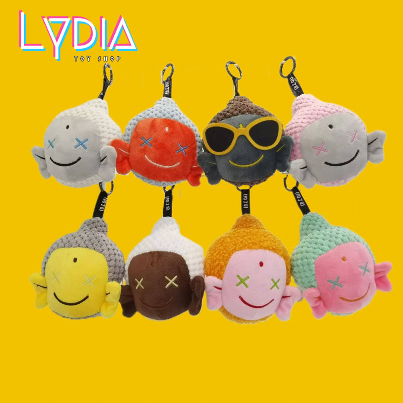 LYDIA Amitofo Good Luck Keychain Plush Doll Bag Pendant | Shopee Malaysia