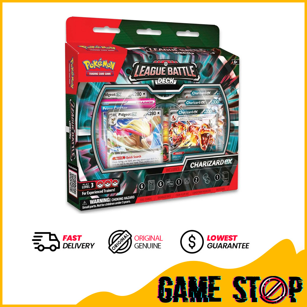 Pokemon TCG Legendary Battle Deck - Pidgeot EX & Charizard EX | Shopee ...