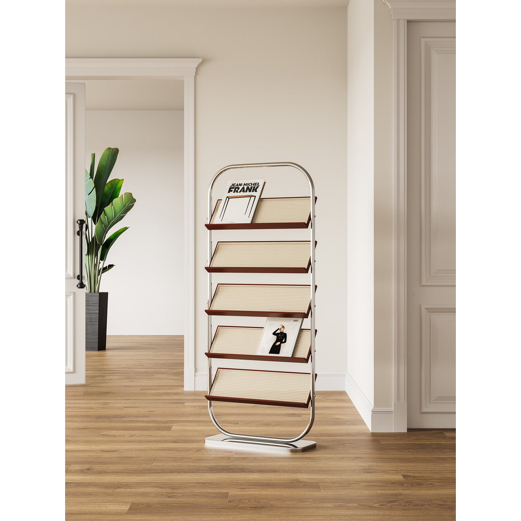 Guji Klasik Gaya Bauhaus Pereka Rak Majalah Perancis Ringan Rak Buku ...