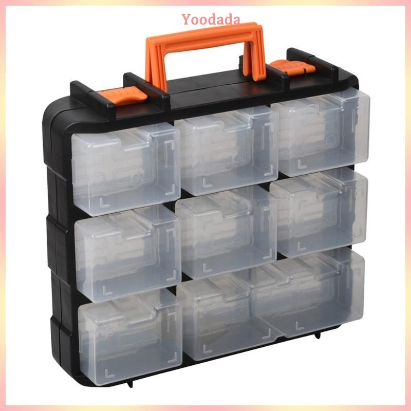 Yoo Portable Tool Storage Box With Multiple Compartments And Removable ...