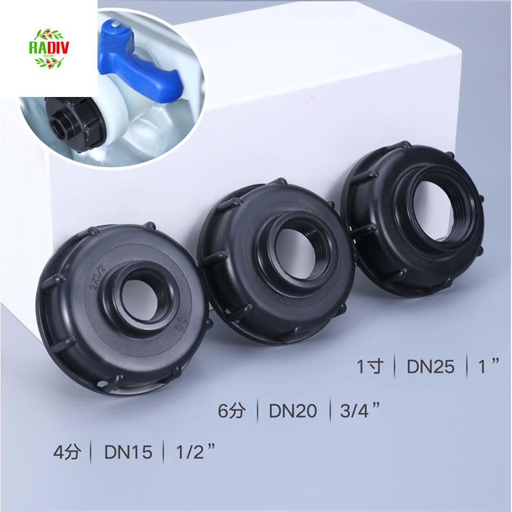 RADIV IBC fuel tank Adapter Plastic 60mm Female thread IBC Tank Adapter ...