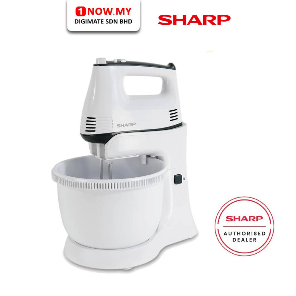 SHARP 3.2L Stand Mixer EMS60WH | Dough Hooks Hand Blender Pengadun ...