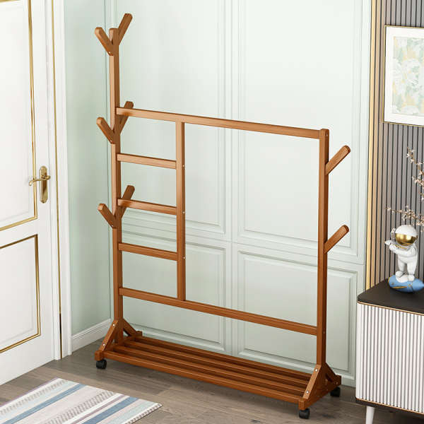 clothes rack clothes hanging rack hanger baju Rak kot kayu pepejal ...