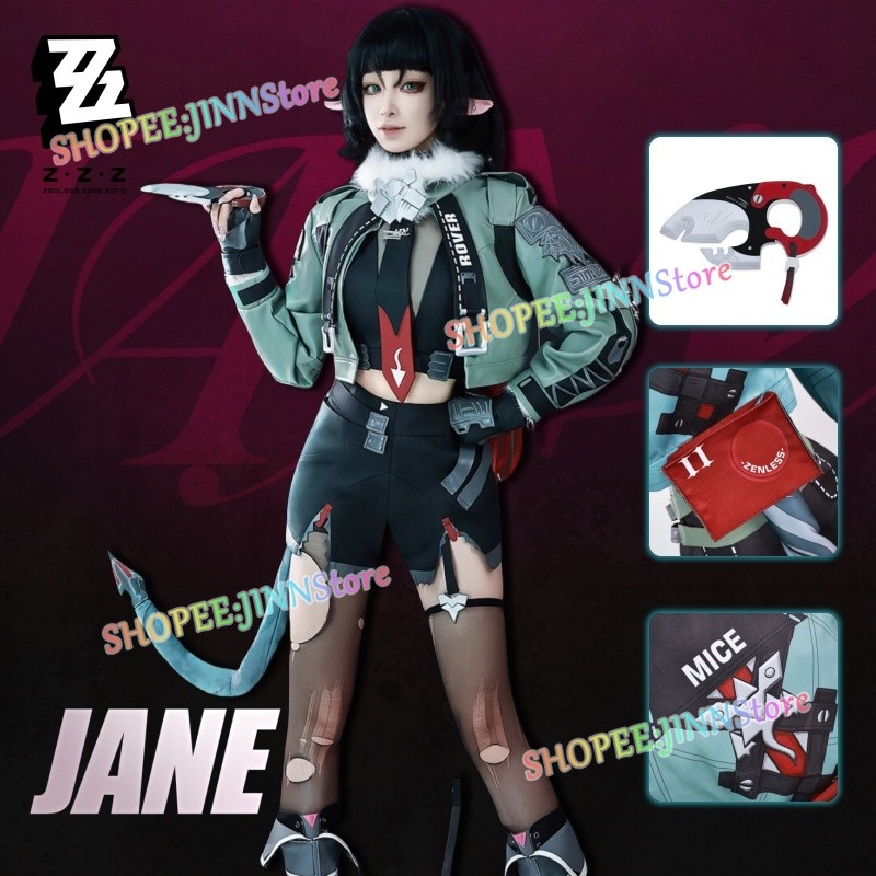 - JINN - [IN STOCK] JANE Cosplay Costume ZENLESS ZONE ZERO JANE DOE ...