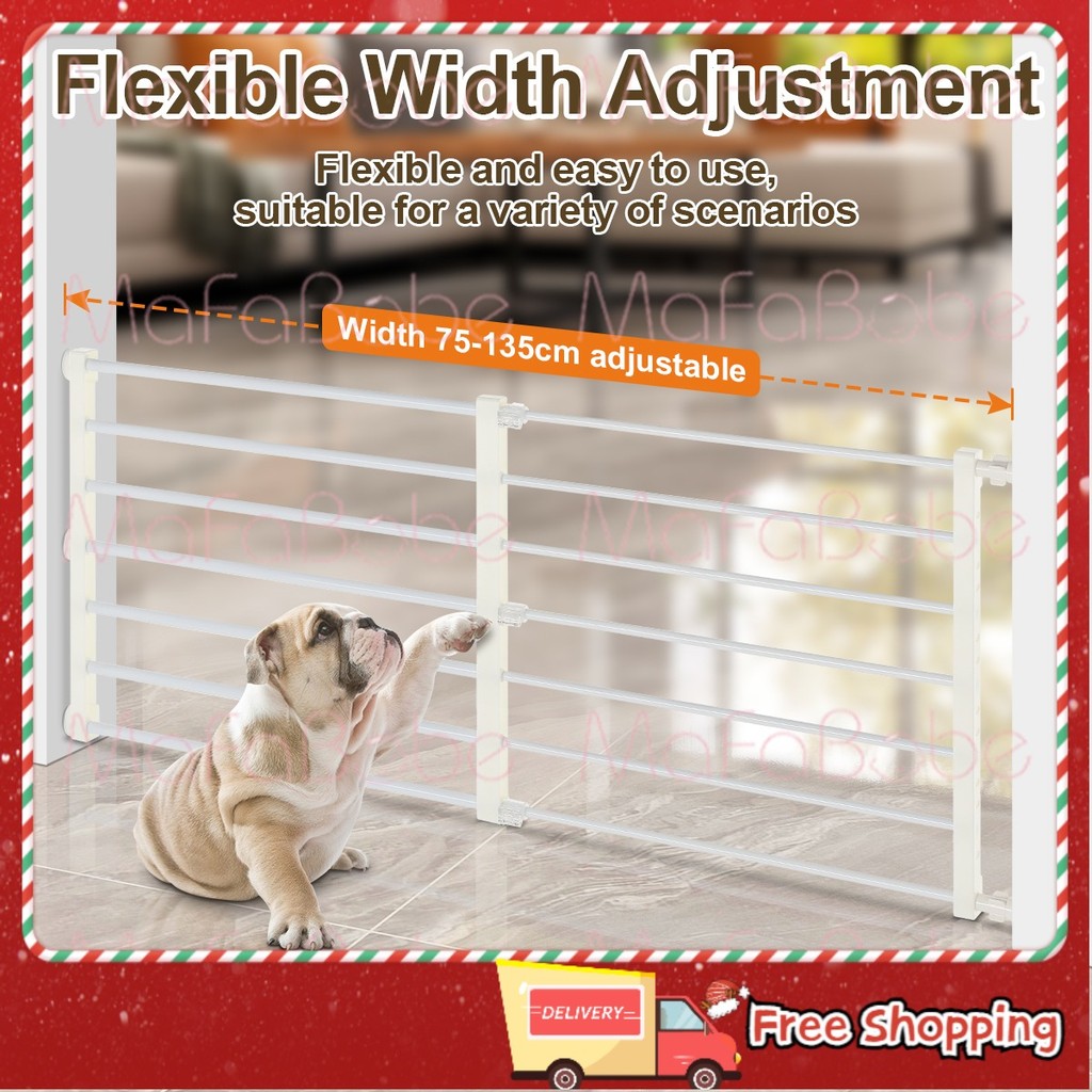 Mafababe Door Fence For Dog Pet Fence Household Pet Railing Isolation ...
