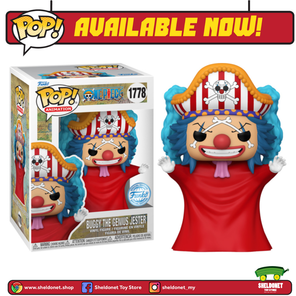 Funko Pop! Animation: One Piece - Buggy the Genius Jester (Post Time ...