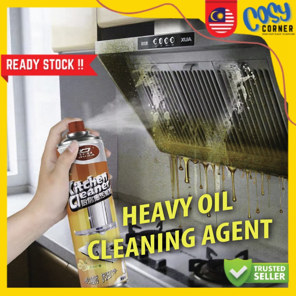 🇲🇾 Kitchen Bubble Mousse Cleaner | Powerful Foam Spray for Grease, Oil ...