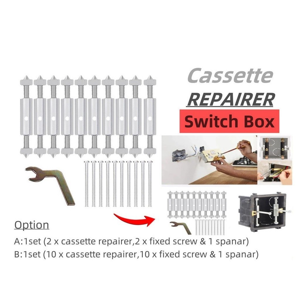 365DIY Wall Switch Box Repair Electrical Tool Secret Stash Switch ...