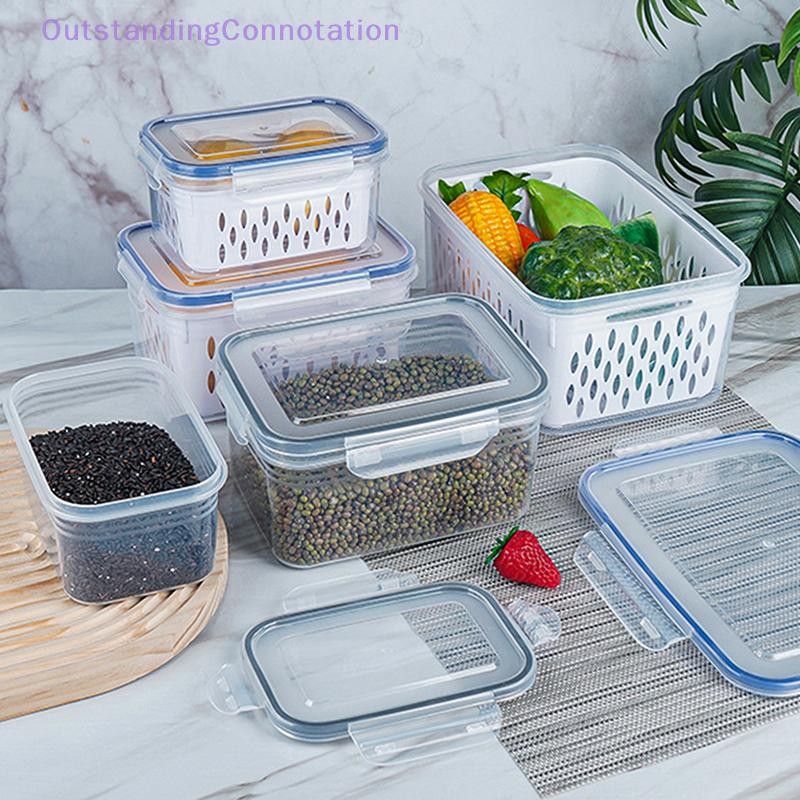 OutstandingConnotation Refrigerator Preservation Storage Box Drain ...
