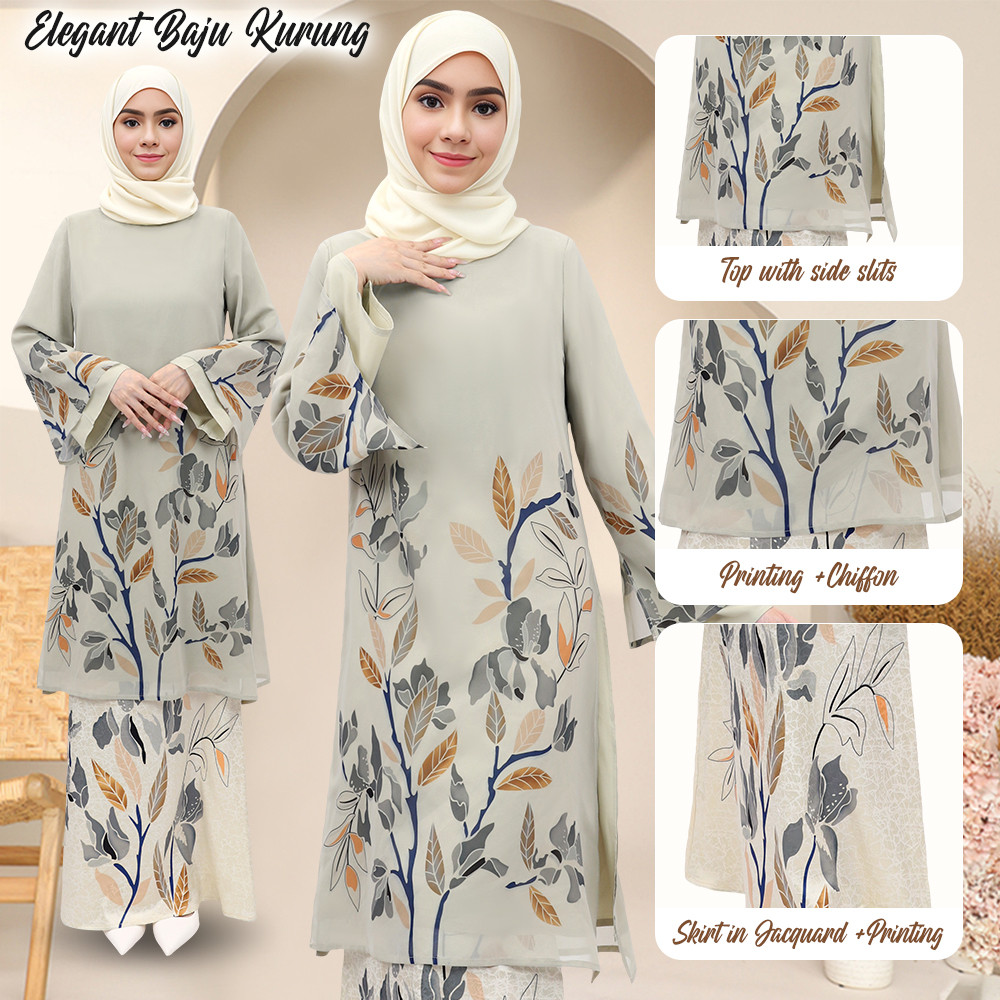Baju Kebarung Modern baju merdeka 2026 Baju Labuh Nikah/Tunang Kurung ...