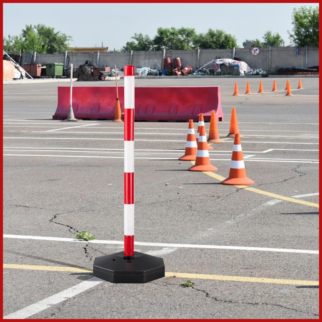 Traffic Delineator Cones Movable Safety Warning Crossing Sign ...