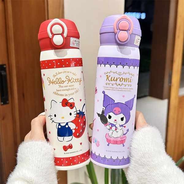 botol air tahan sejuk murah botol air budak sekolah botol air kuromi Piala Termos Kanak-kanak ...