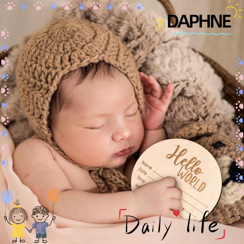 DAPHNE-HOME Newborn Welcome Sign, Hello World 15 cm Baby Announcement ...
