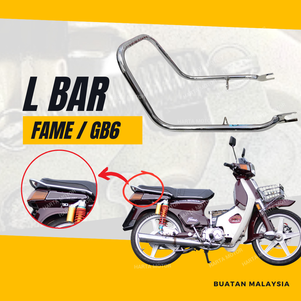 FAME L BAR - HONDA FAME GB6 FIRST MODEL HANDLE SEAT BAR SPOILER L-BAR ...