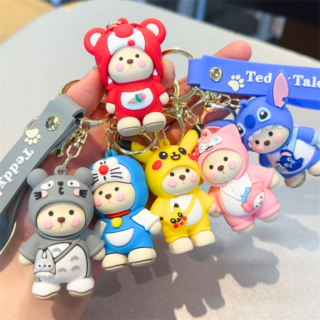 GANTUNGAN Teddy Tales Bear Lotso Totoro My Melody Stitch Doraemon ...