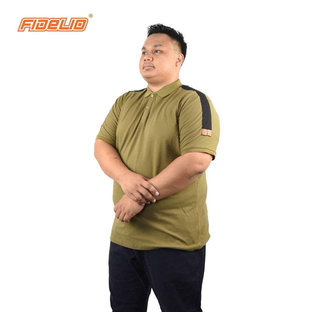 FIDELIO PLUS Tapped Shoulder Polo Shirts | Shopee Malaysia