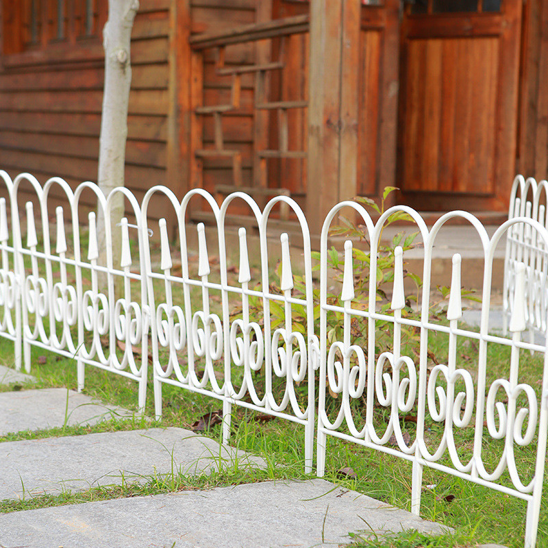 Plastic Garden Fence 58/60cm Outdoor Plant Borders White Gardening ...