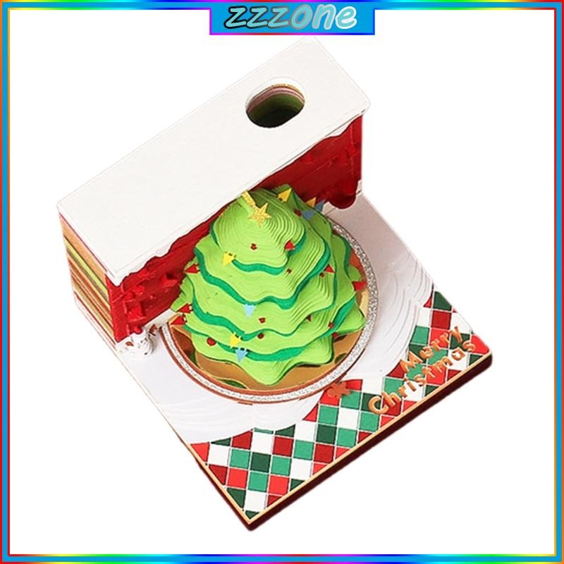 zzz Christmas Themed 3D Paper Cutout Note Pad Tearable Page for Note ...