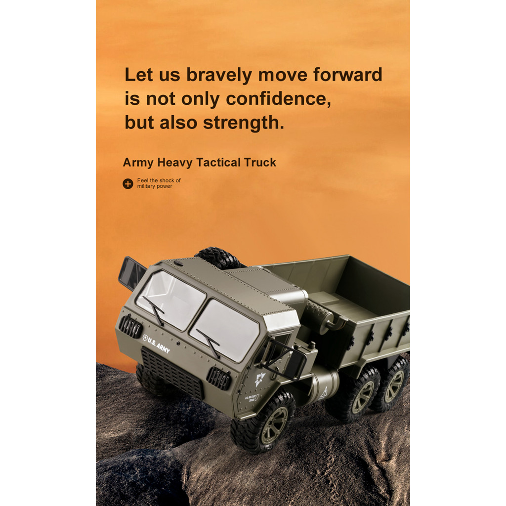 FAYEE FY004 RC Car 2.4G All-Terrain 6WD Off-Road Pickup Truck 70M ...