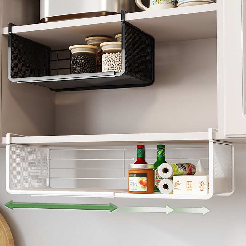 Retractable Shelf Under Kitchen Hanging Cabinet Hanger Hanging Cabinet ...