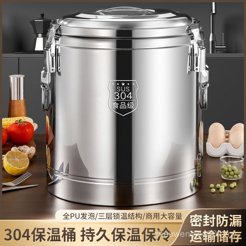 Sg304 Insulation Bucket Stainless Steel Commercial Stall Ice Powder ...
