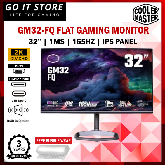 Cooler Master GM32-FQ 32" 2K QHD IPS 165Hz 1ms FreeSync Premium Monitor | Shopee Malaysia