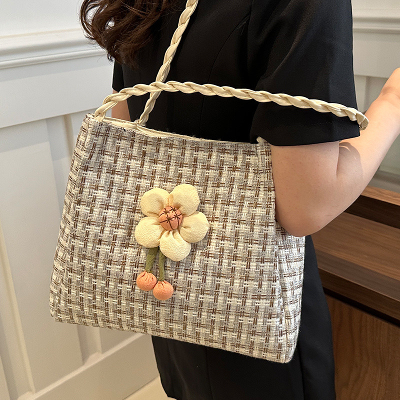 Beg Jerami Tenun Berkapasiti Besar untuk Wanita 2025 Musim Panas Baharu ...