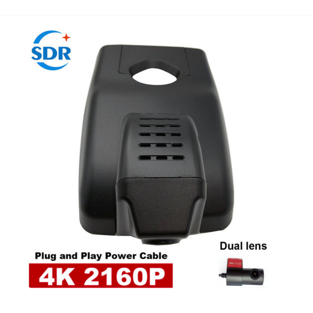 4K 2160P Plug and play Car DVR Video Recorder Dashcam Dual Lens Camera ...