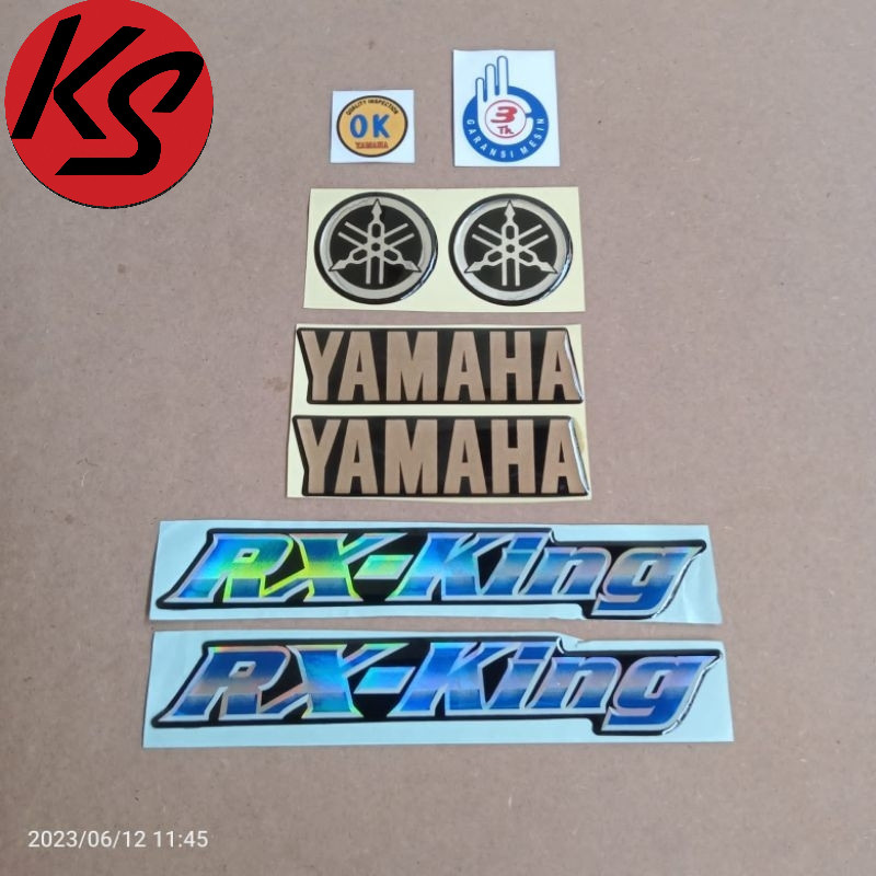 Emblem rx king raised complete blue color | Shopee Malaysia